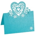 Table Name Place Cards,25Pack Hollow Heart Shape Cut Design Blank Card ...