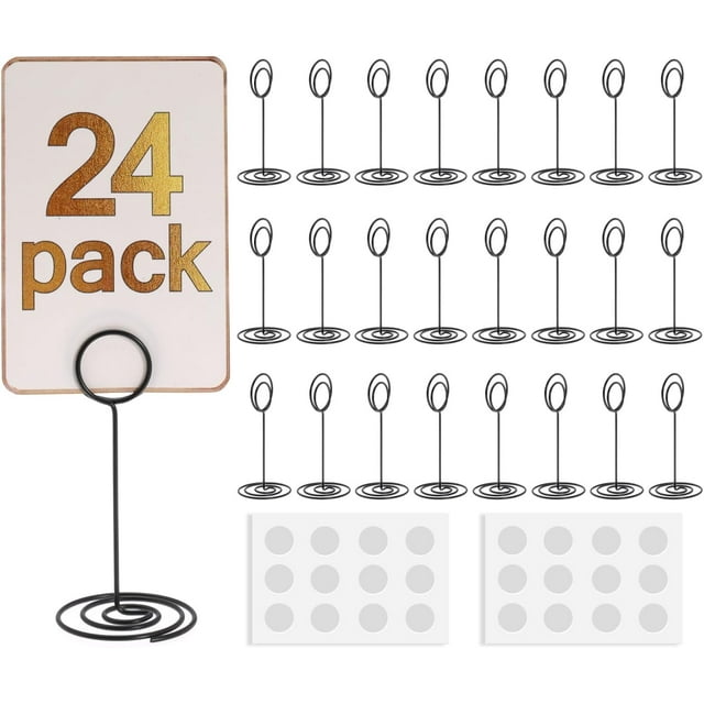 Table Number Holders 24 Packs 3.35 Inch Table Number Holder Place Card ...
