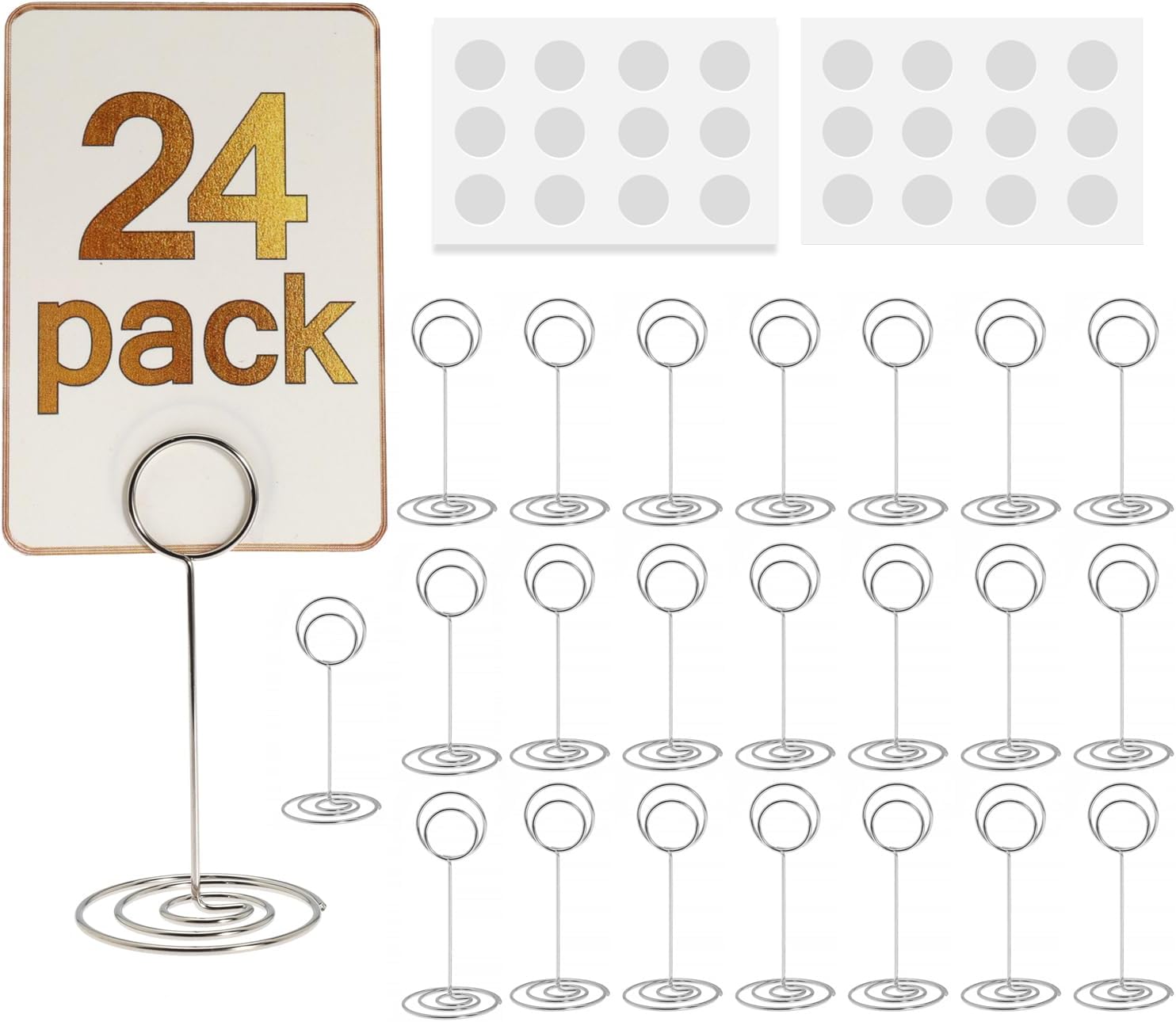 Table Number Holders 40 Pack 3.35 Inch Table Number Holder Place Card ...