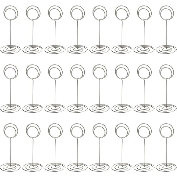 30 Pcs Mini Place Card Holders,Place Card Holders, Wire Picture Holders ...