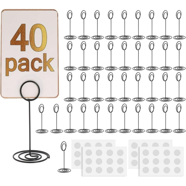Table Number Holders 40 Packs 3.35 Inch Table Number Holder Place Card ...