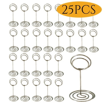 25Pcs Premium Wood Place Card Holders and 25Pcs Table Place Cards ...