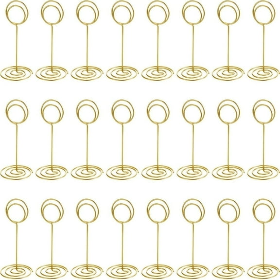 26Pcs Table Number Holders, Place Card Holder, Wire Picture Holder ...