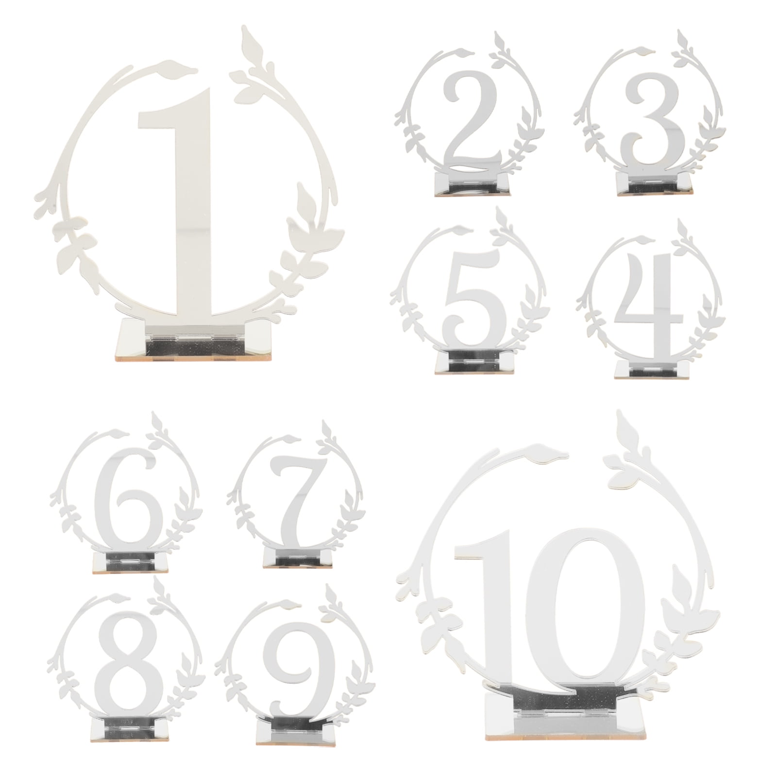 Table Number Plate Acrylic Numbers Signs Digital Signage for Wedding ...