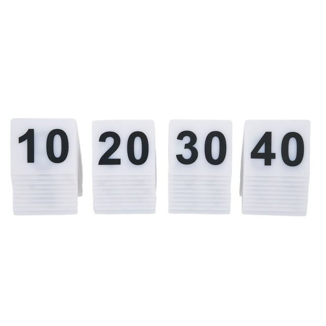 Table number signs 1-40 Table numbering Table display Table number ...