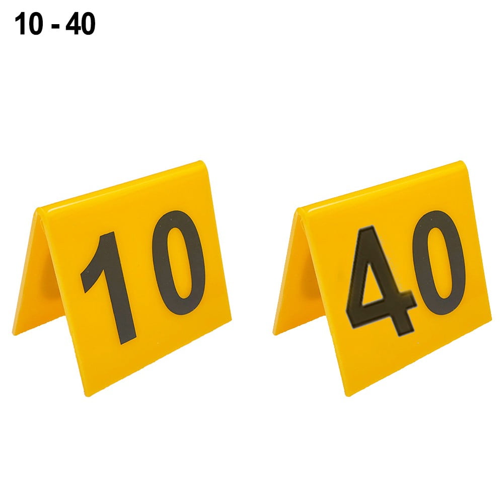 Table number signs 1-40 Table numbering Table display Table number ...