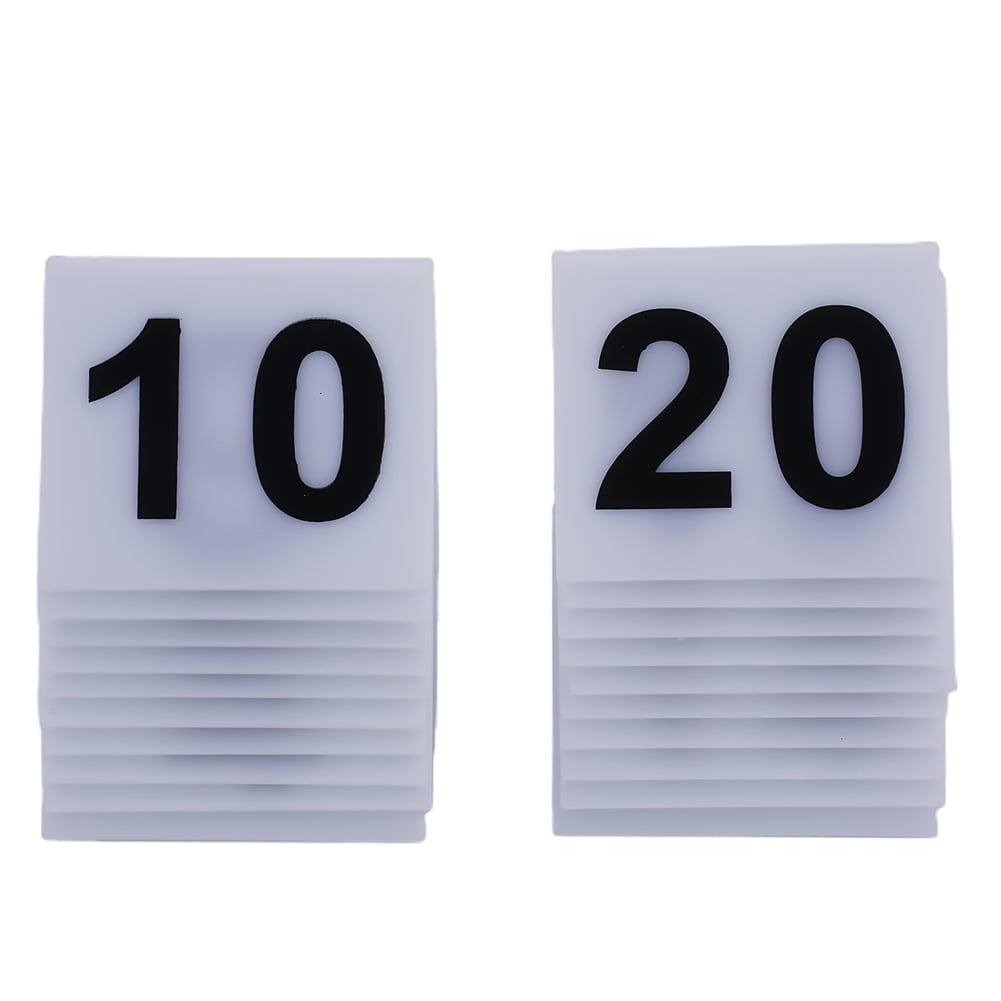 Table Number Signs 1-40 Table Numbering Table Display Table Number ...