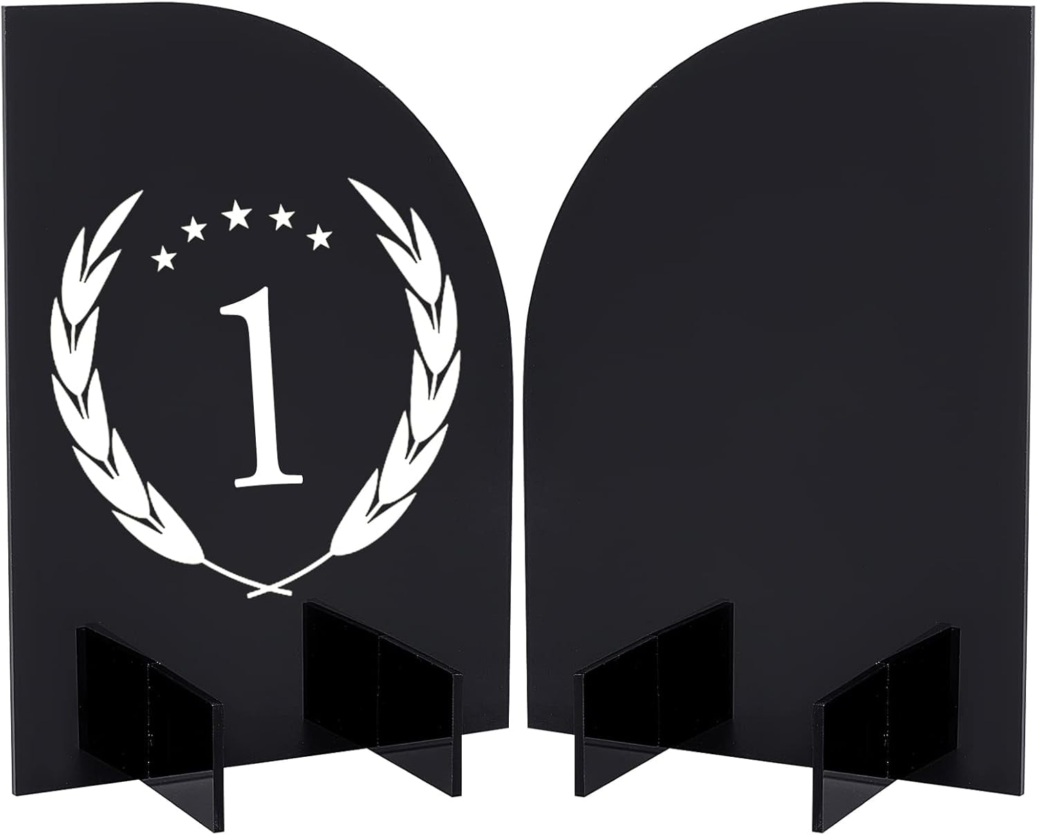 Table Number Signs 5x7 Inch Blank Acrylic Sign Black Wedding Signs Card ...