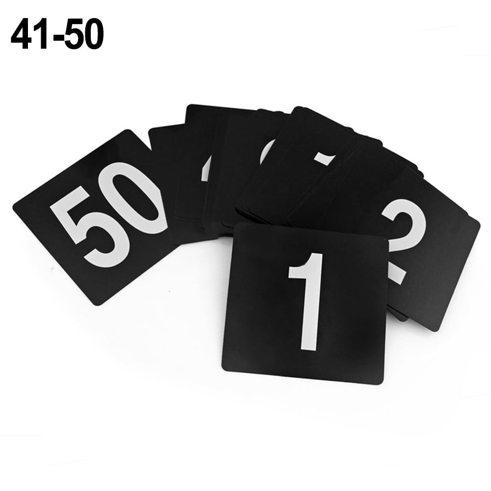 Table Number Signs Number Holder Number Card Plastic Table Signs Double ...