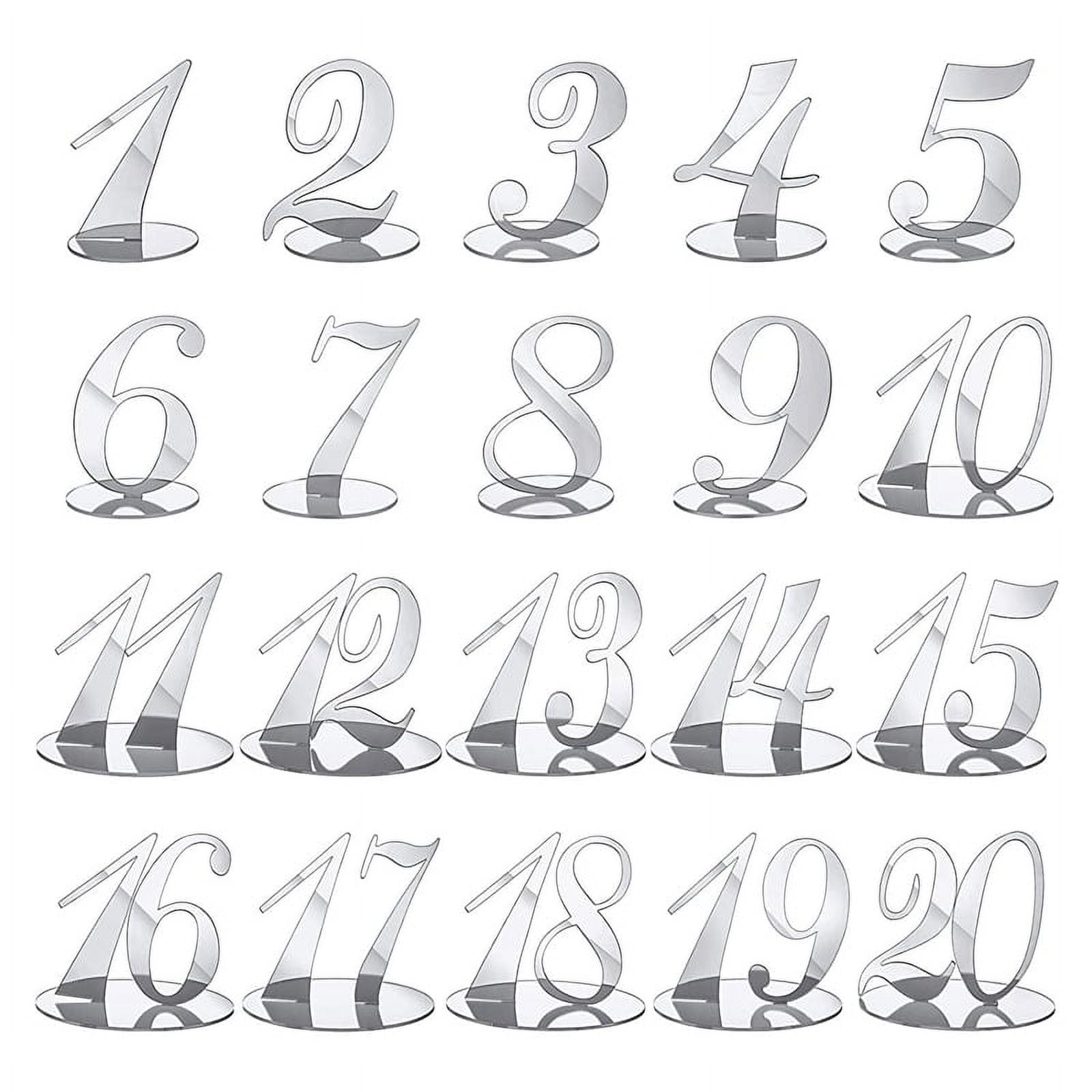 Table Numbers Wedding Table Numbers Acrylic Table Numbers for Wedding ...