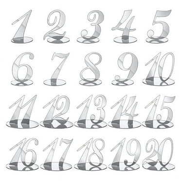 Table Numbers Wedding Table Numbers Acrylic Table Numbers for Wedding ...