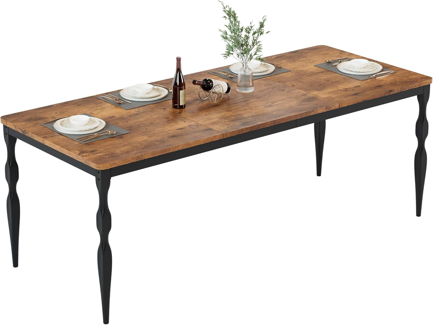 Table Only-Dining Room Table, 78.8'' Mid Century Kitchen Table ...