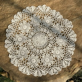 Handmade Crochet Cotton Lace Table Sofa Doily Hollow Out Tablecloth ...
