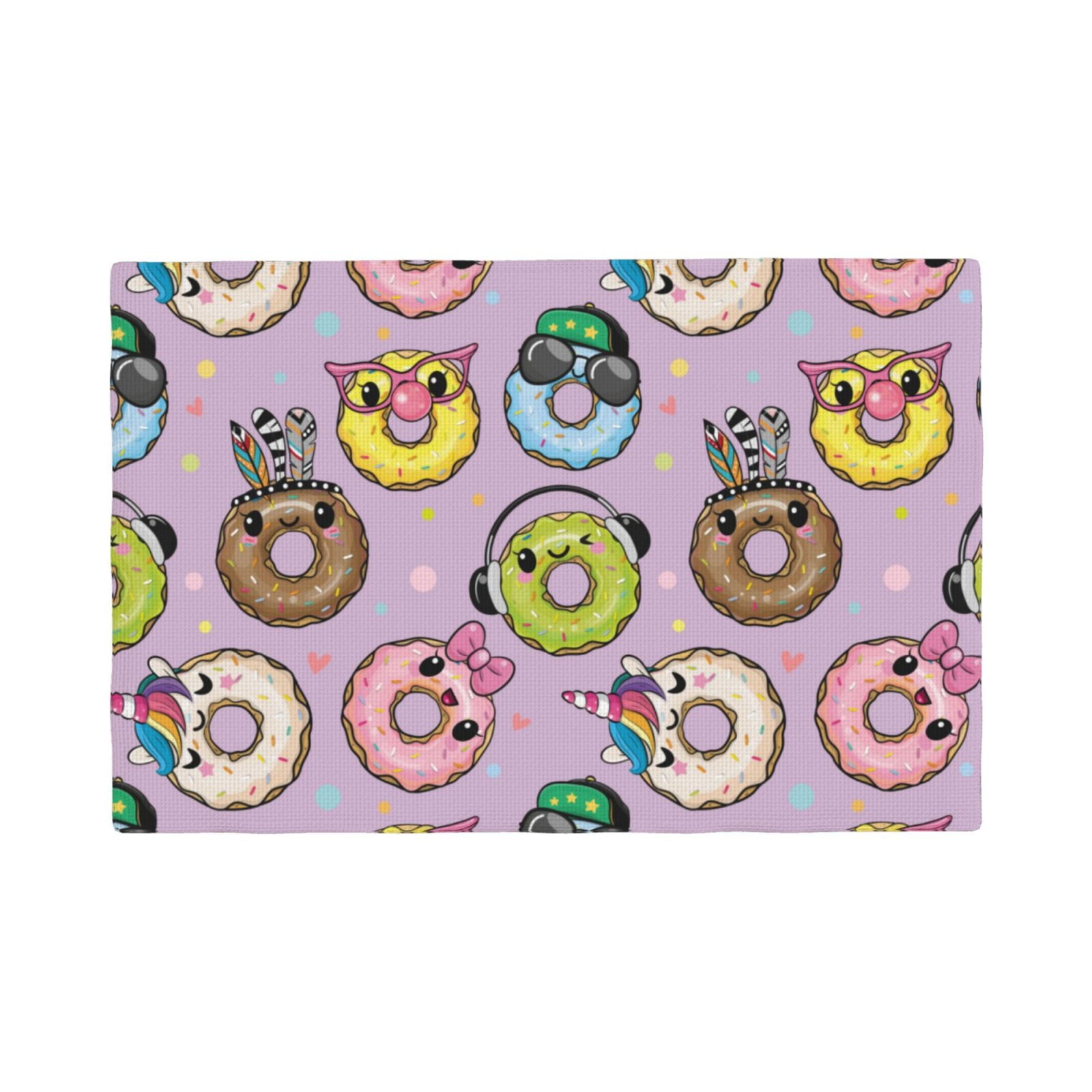 Table Placemats Set of 4 - 12x18 In Faux Linen Double Heat Resistant ...