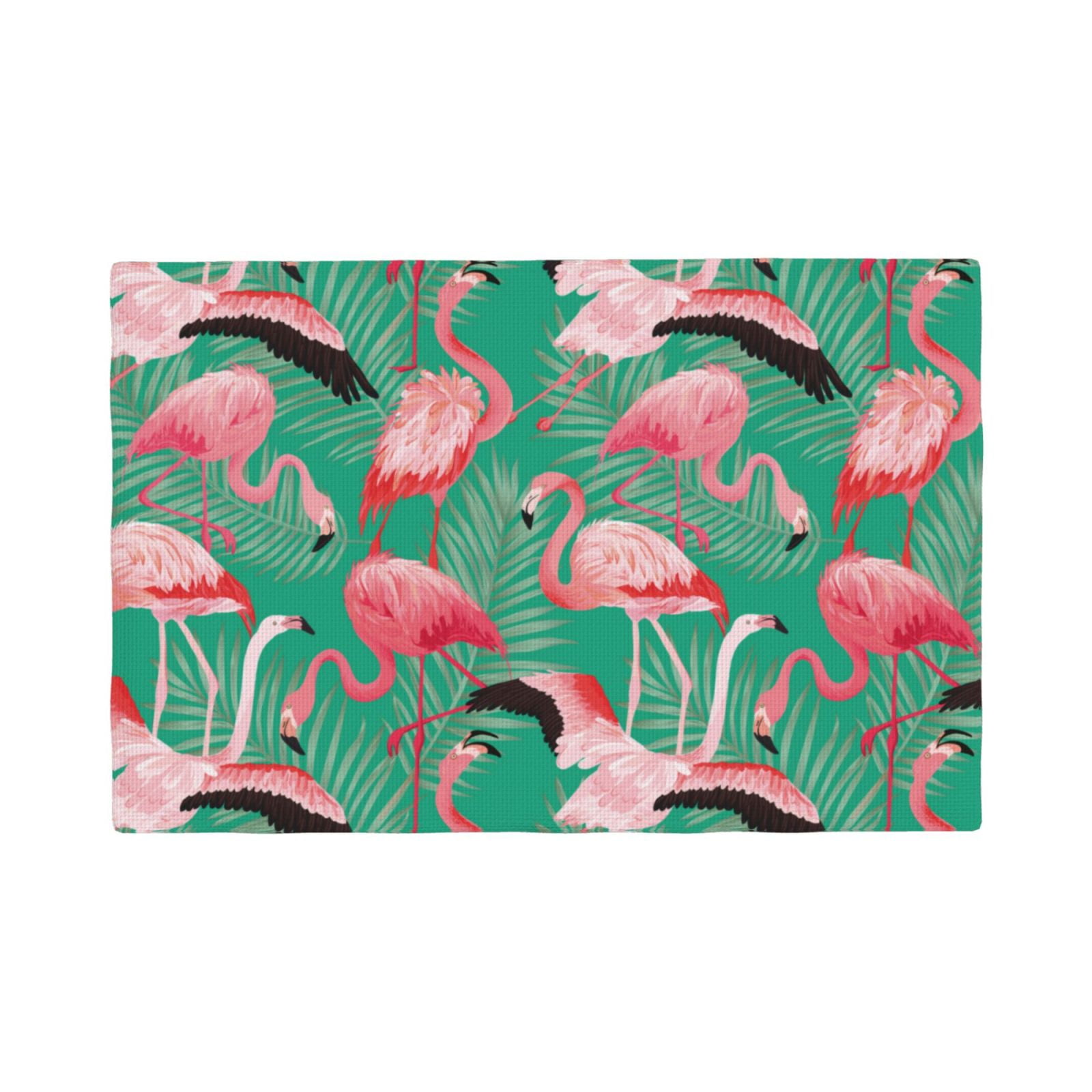 Table Placemats Set of 4 - 12x18 In Faux Linen Double Heat Resistant ...