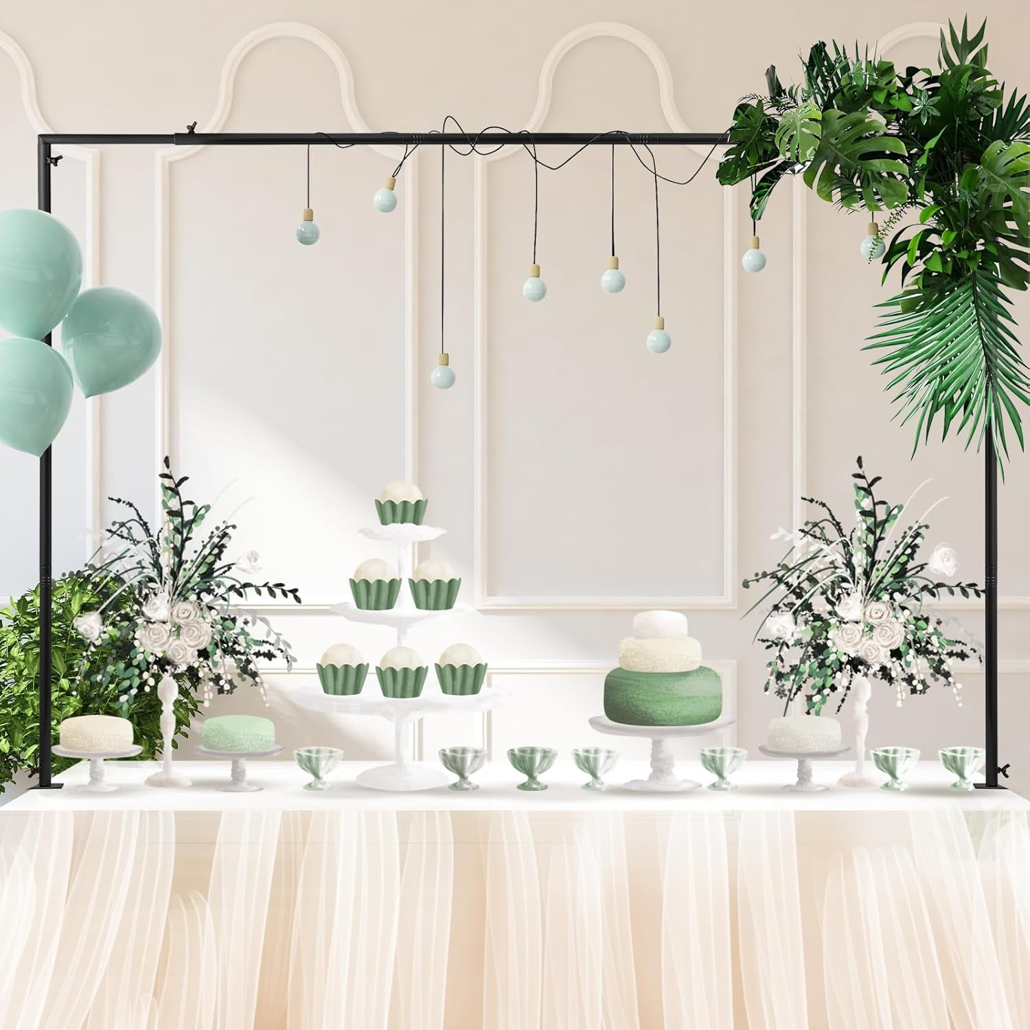 Over the Table Rod Stand with Clamps, Table Arch Stand Adjustable 40 ...