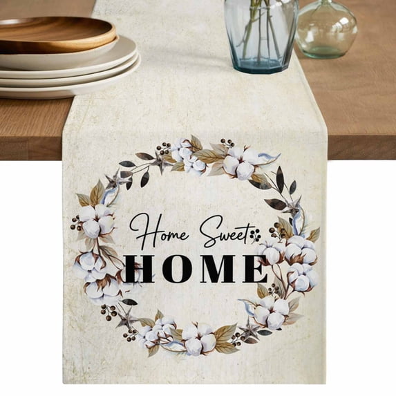 Table Runner 108 Inches Long for Kitchen Dining, Home Sweet Dresser ...