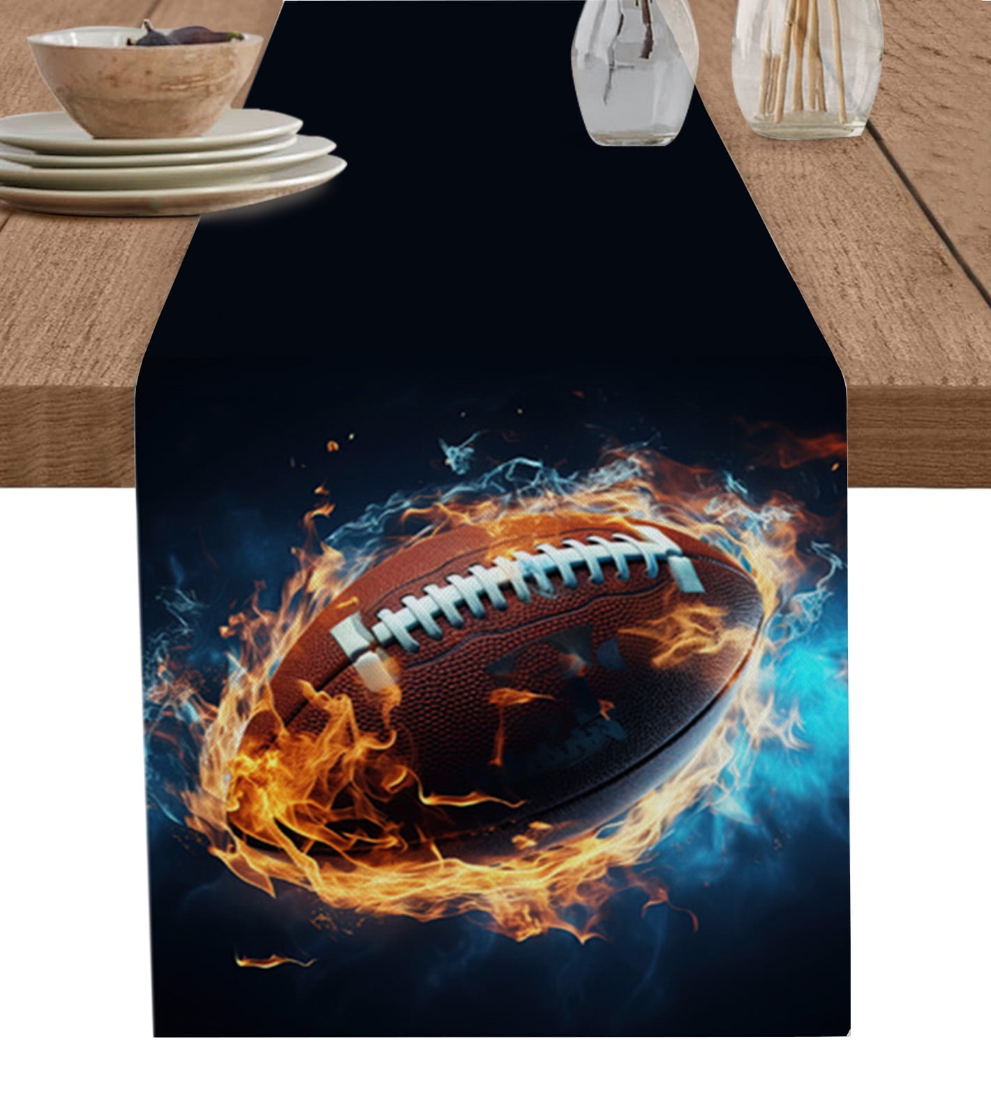Table Runner 90 Inches Long for Kitchen Dining, Rugby Dresser Scarf ...