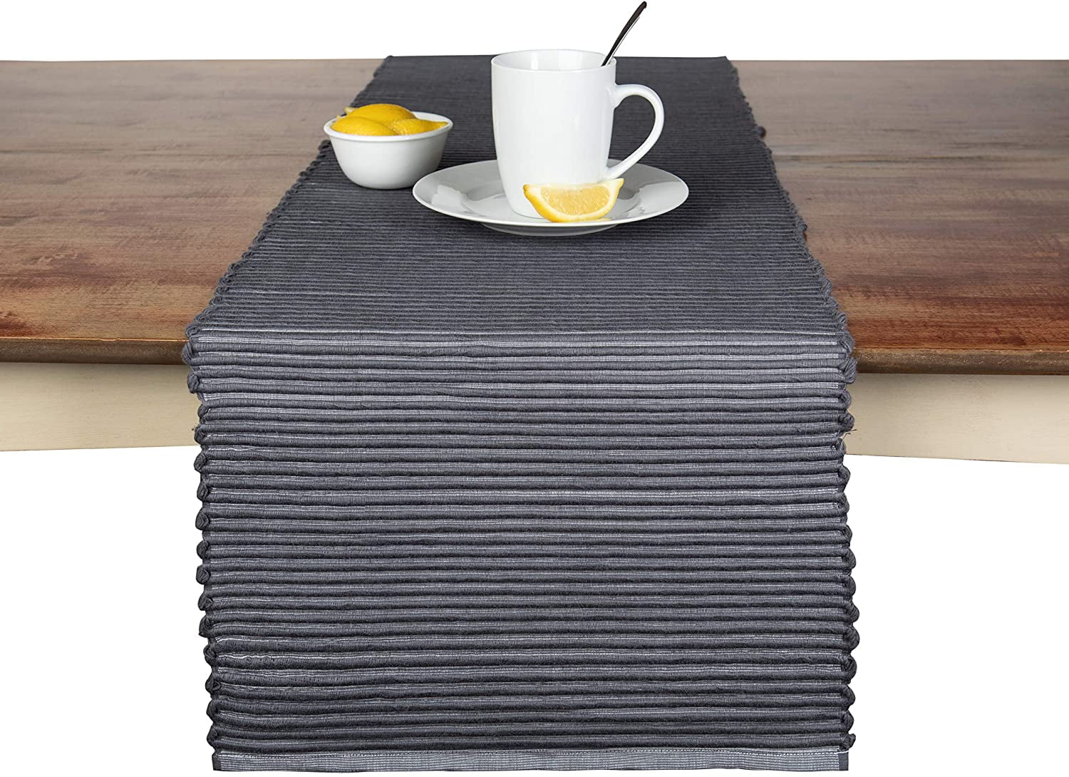 Table Runner Cotton Farmhouse Boho 14 in x 72 in, Table Décor for ...