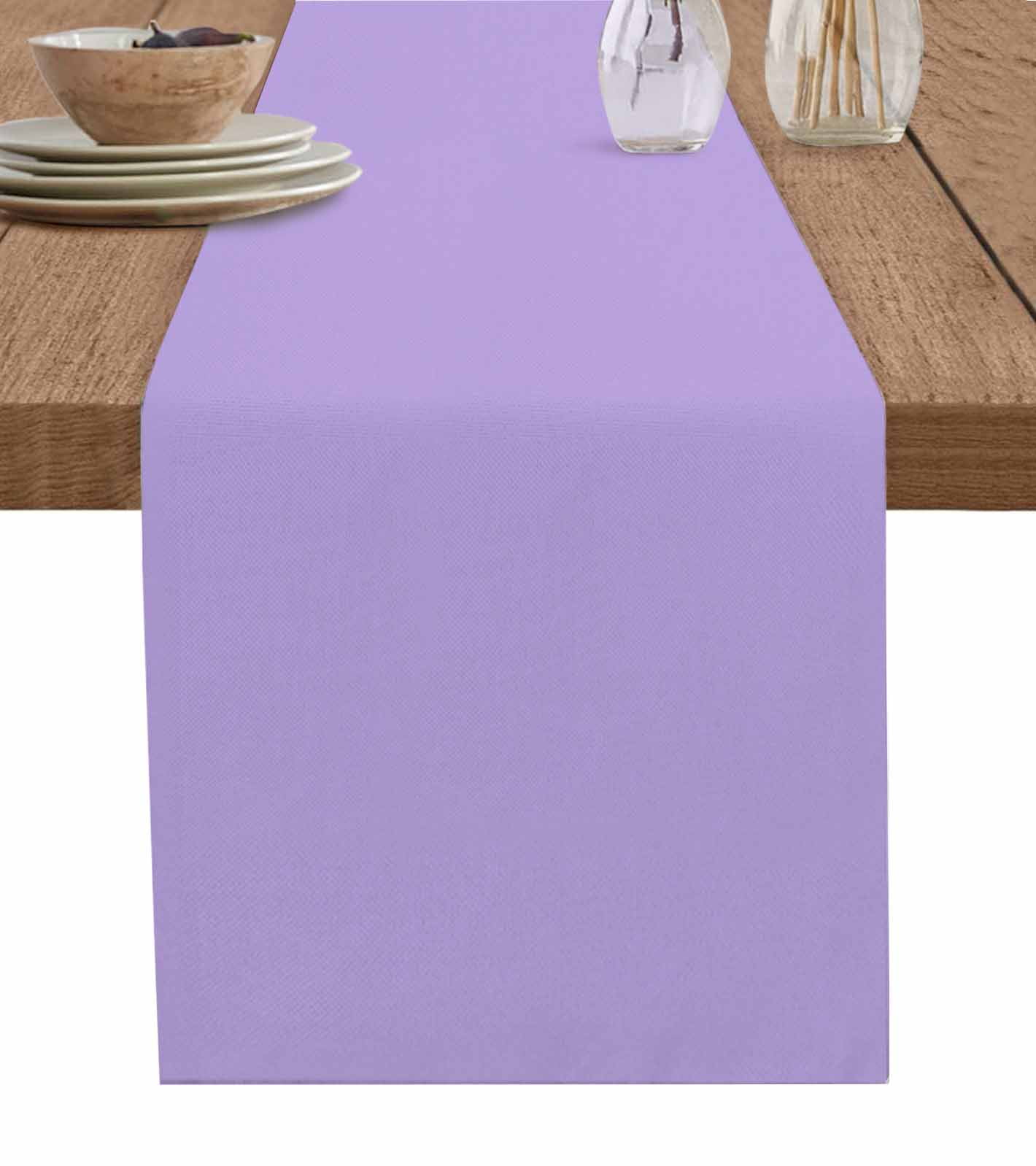Table Runner Dresser Scarf 13 x 70 Inch Lavender Purple Solid Color ...