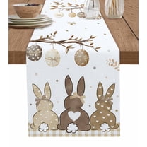 Table Runner Dresser Scarf 16 x 72 Inch Spring Easter Bunny Cute ...