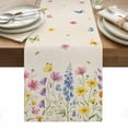 Table Runner Dresser Scarves 36 Inch Long,Country Colorful Flower ...