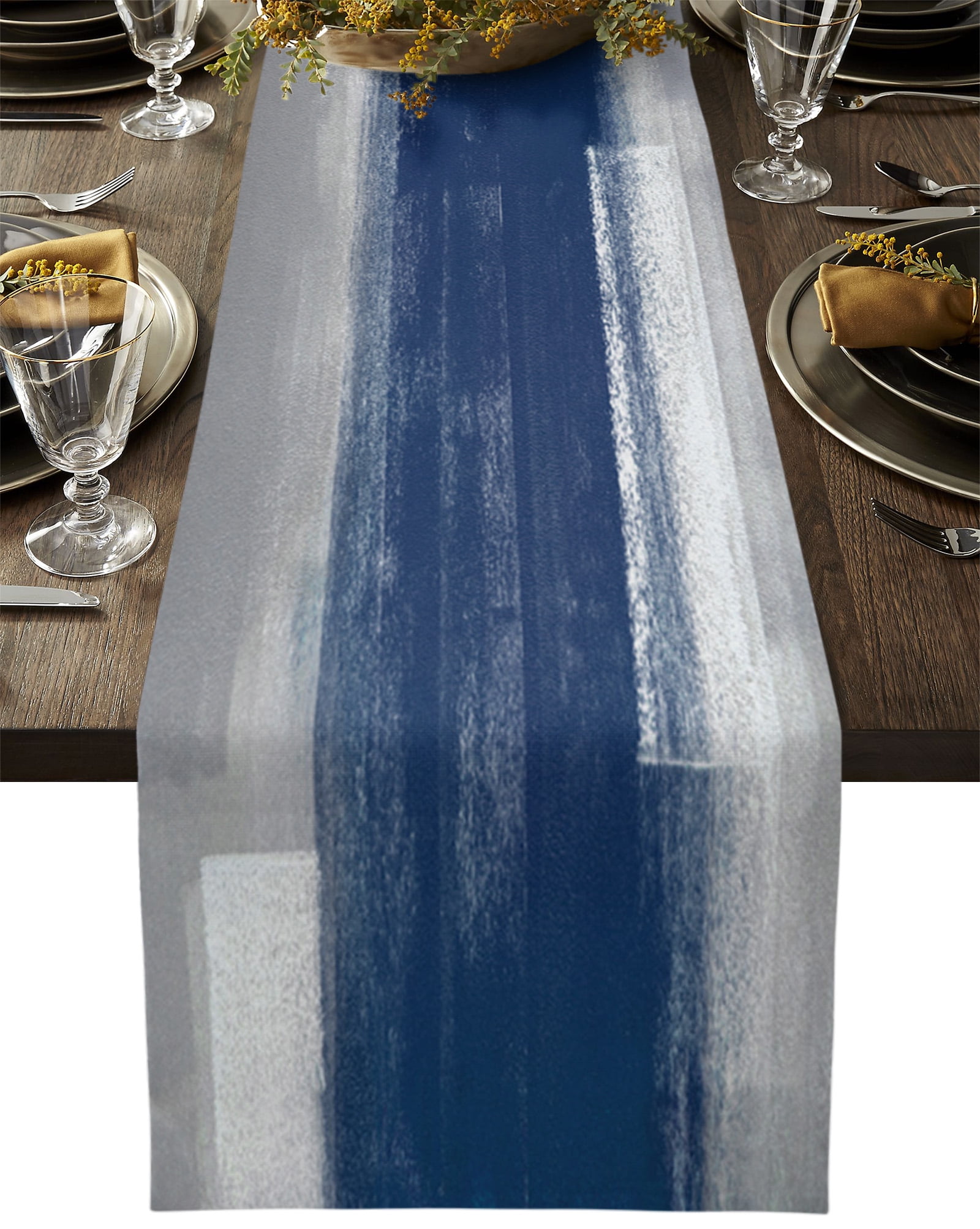 Table Runner Dresser Scarves 36 Inch Long, Modern Oil Painting Texture ...