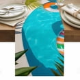 Table Runner Dresser Scarves 36 Inch Long,Swimming Pool Swimming Circle ...