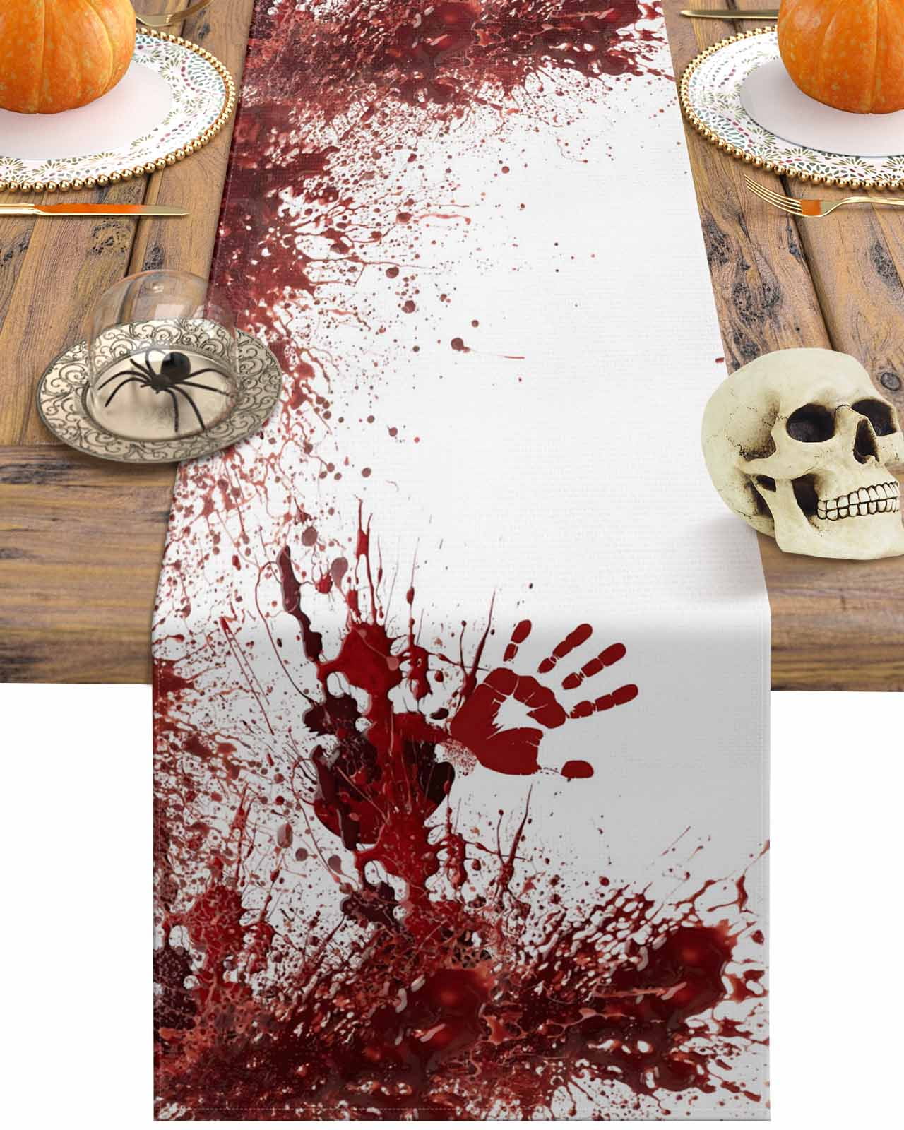 Table Runner Dresser Scarves 48 Inch Long,Halloween Horror Bloody ...