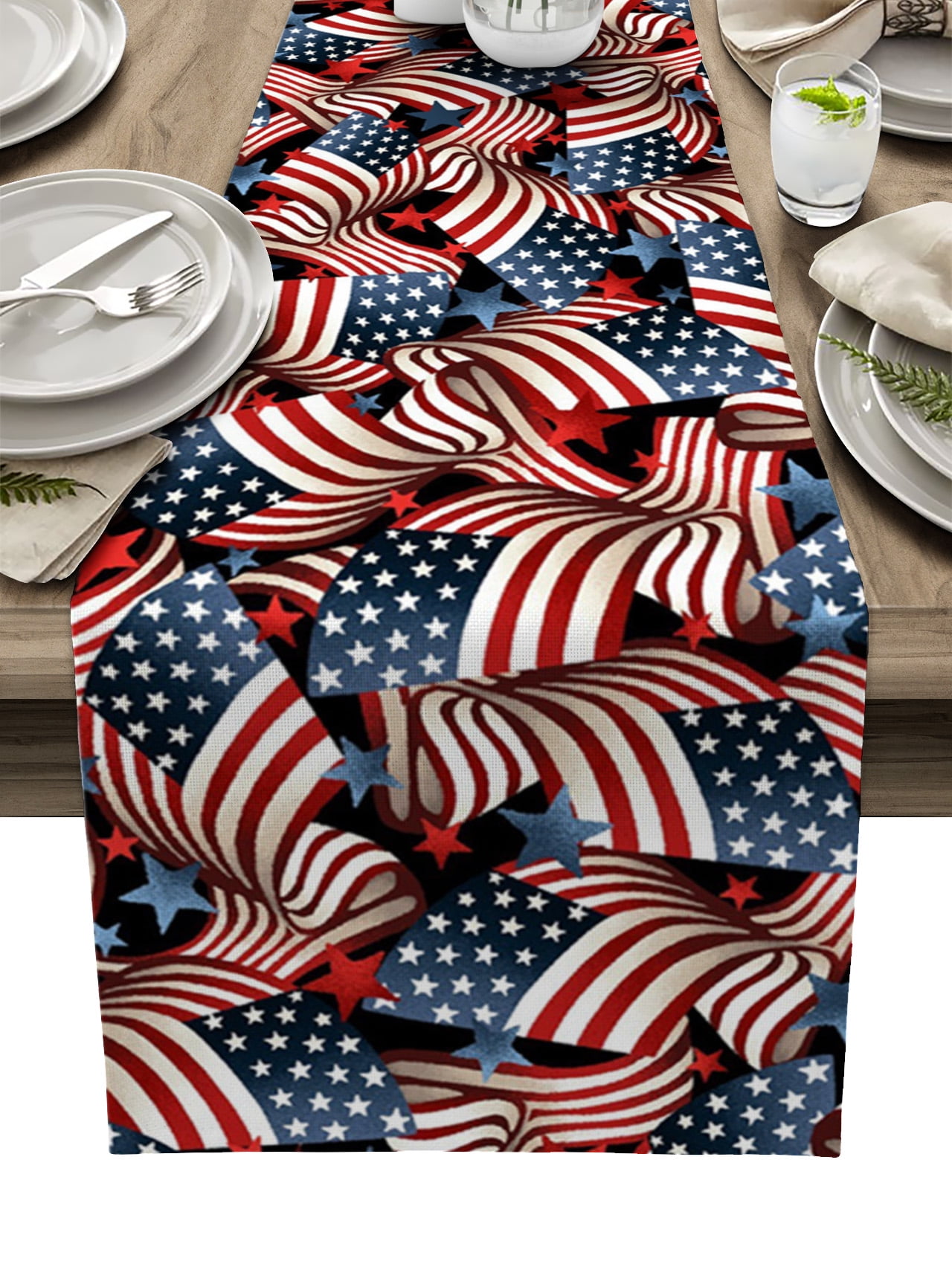 Table Runner Dresser Scarves 48 Inch Long, Memorial Day Vintage ...