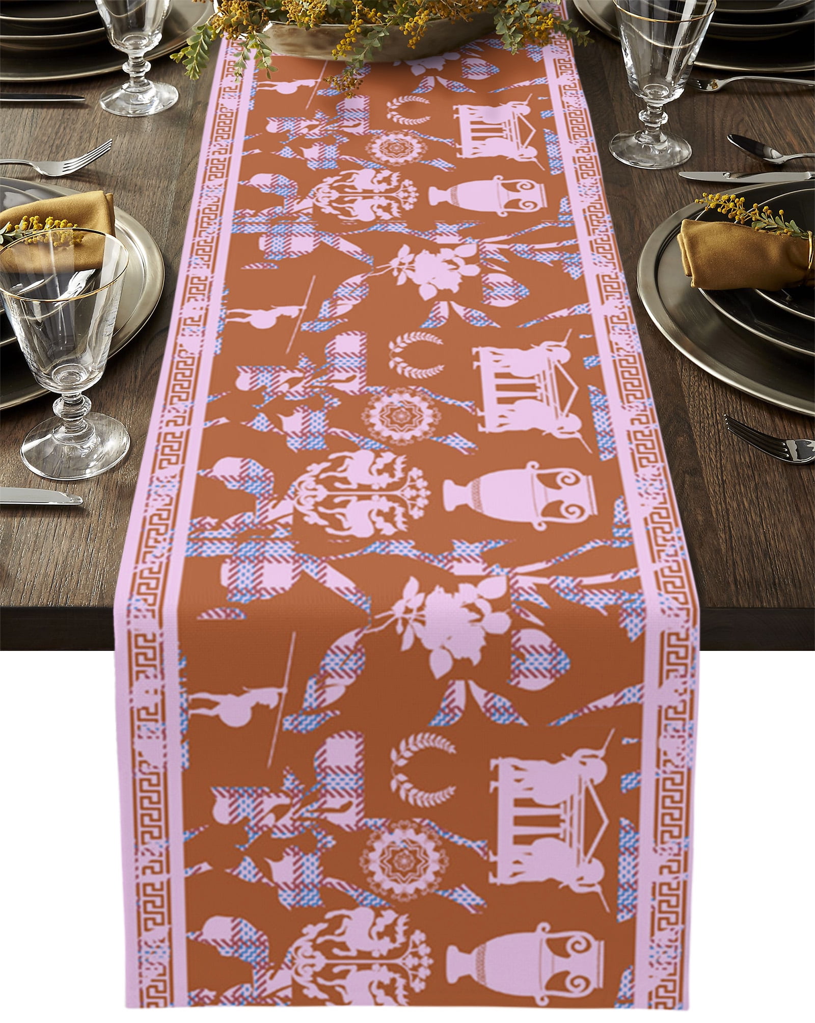 Table Runner Dresser Scarves 60 Inch Long, Ancient Rome Tribal Soldier ...