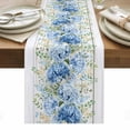 Table Runner Dresser Scarves 60 Inch Long,Country Hydrangea Flower ...