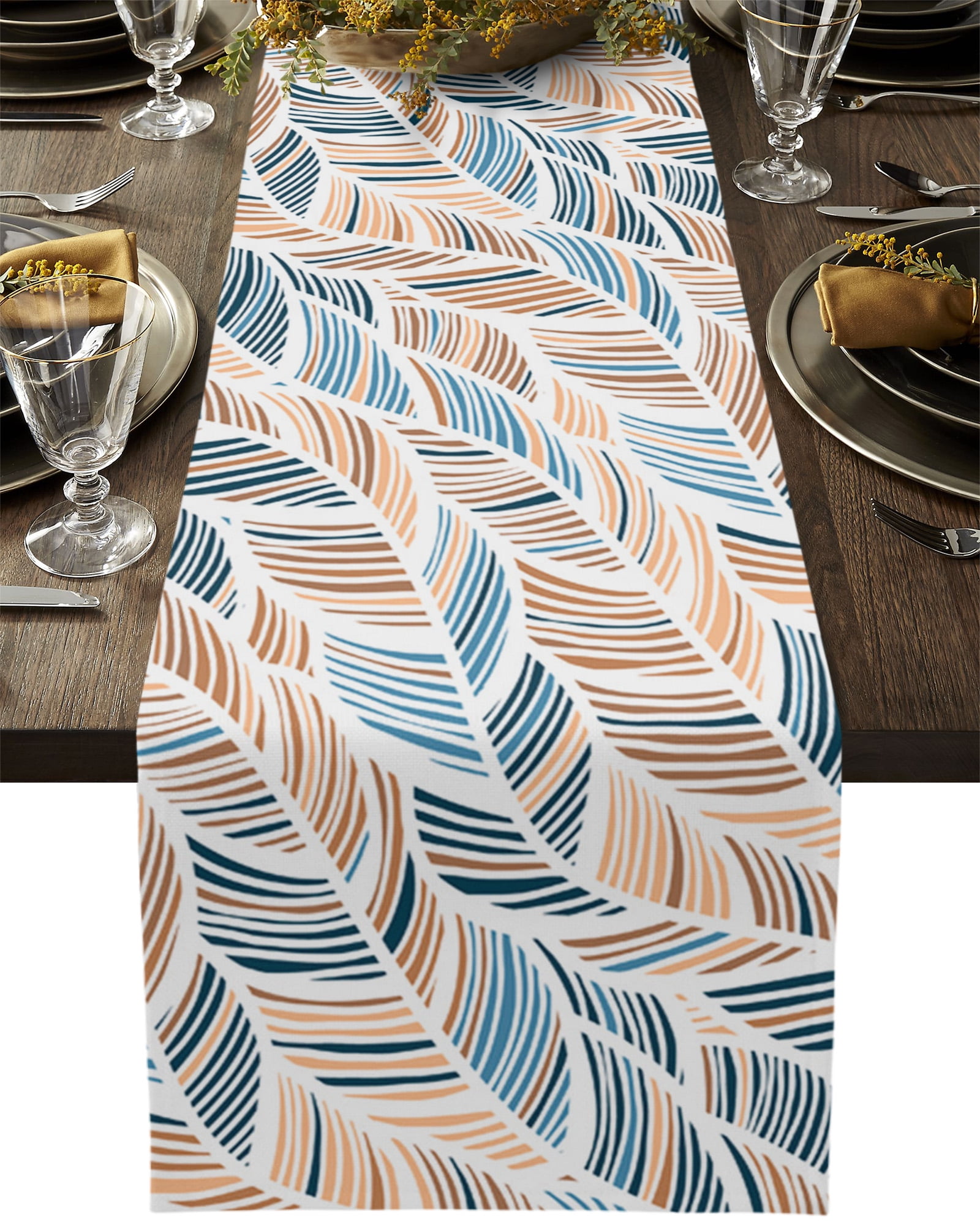 Table Runner Dresser Scarves 60 Inch Long, Summer Abstract Ocean ...