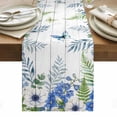 Table Runner Dresser Scarves 60 Inch Long,Summer Butterflies Blue ...