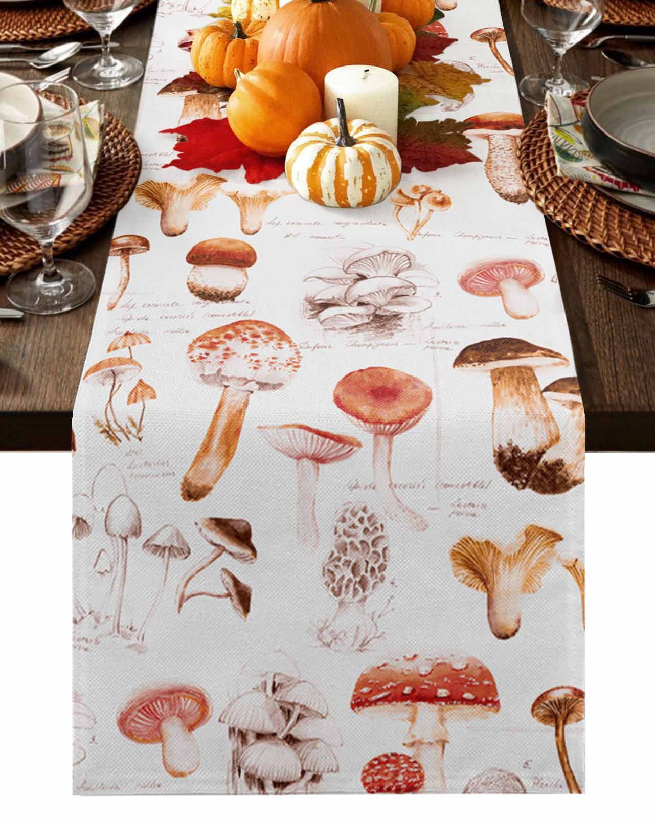 Table Runner Dresser Scarves 60 Inch Long,Vintage Watercolor Fall ...