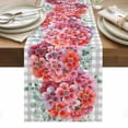 Table Runner Dresser Scarves 60 Inch Long,Watercolor Geranium Flower ...