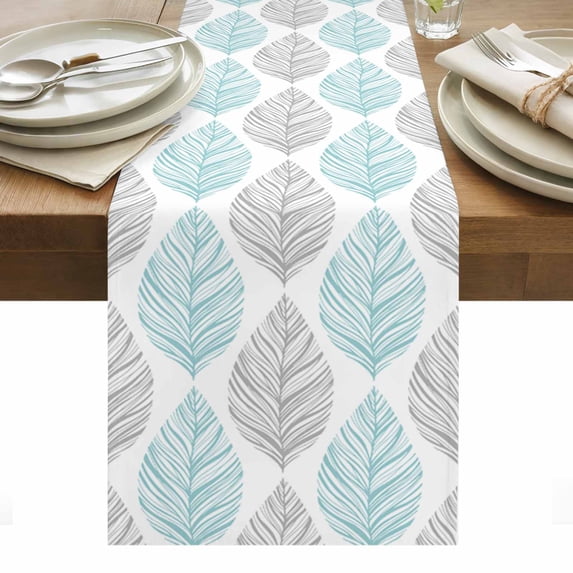 Table Runner Dresser Scarves 70 Inch Long,Abstract Seamless Plants ...