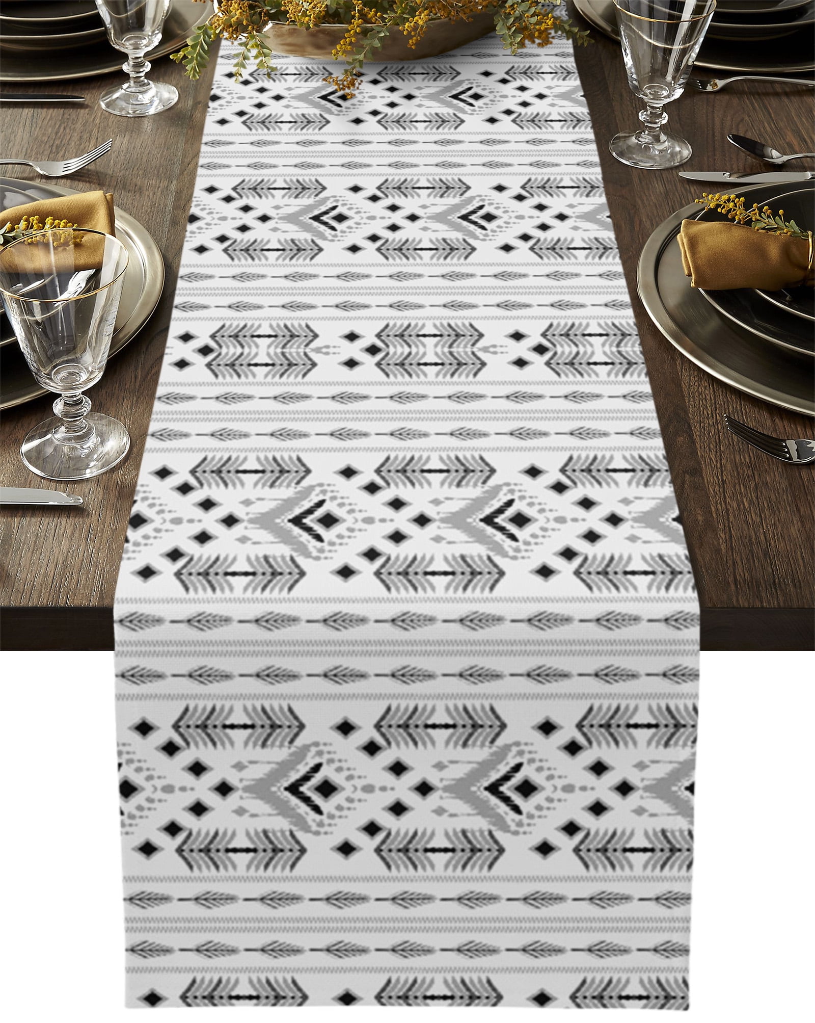 Table Runner Dresser Scarves 70 Inch Long, Indian Style Ethnic Pattern ...