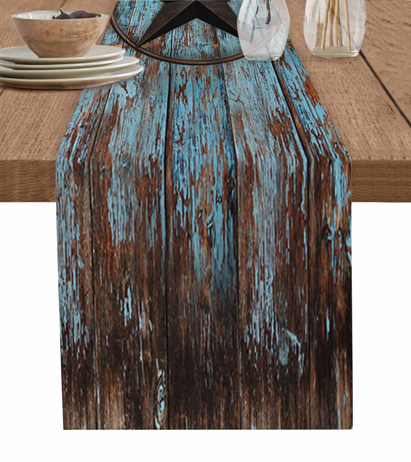 Table Runner Dresser Scarves 72 Inch Long, Farmhouse Rustic Western ...