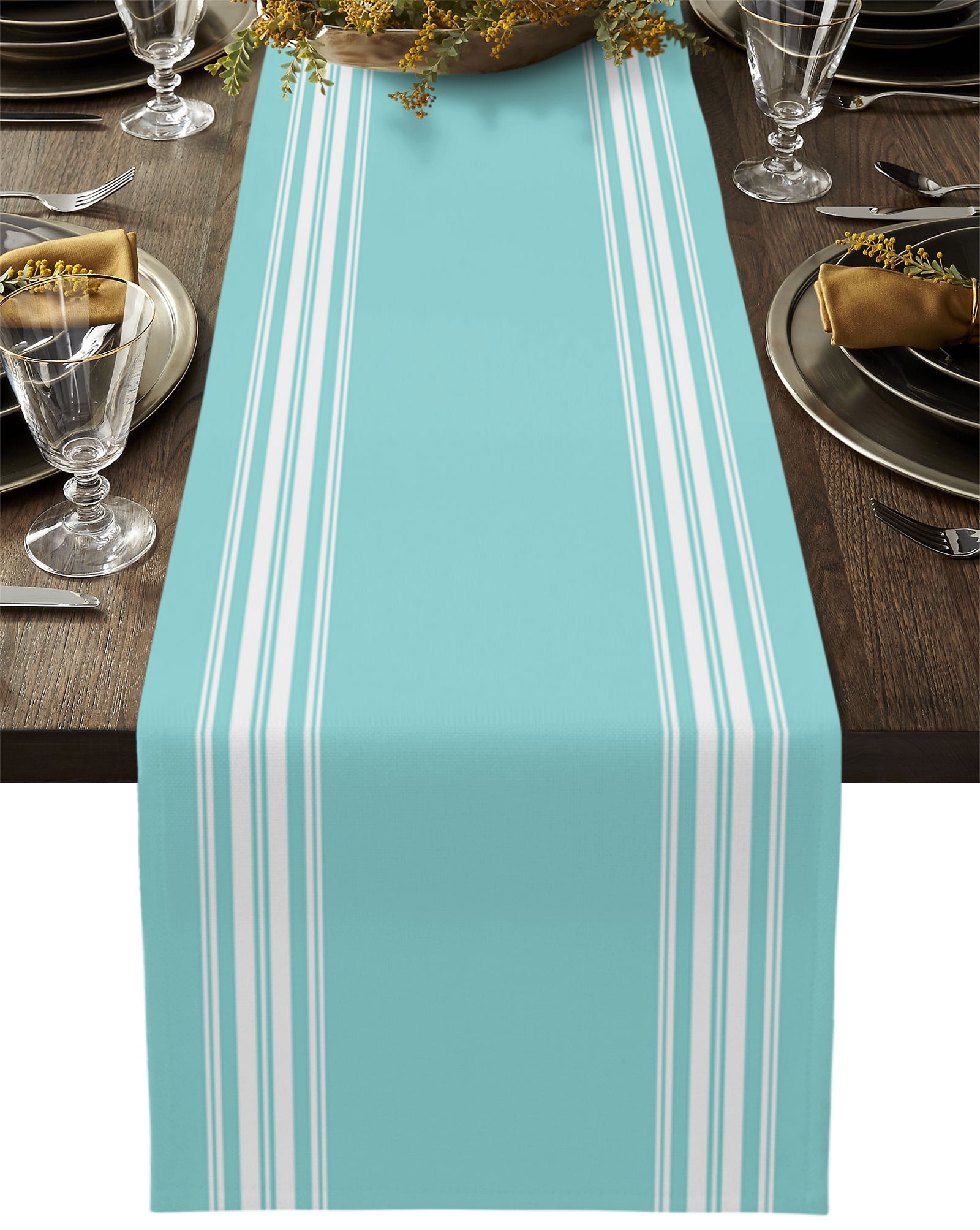 Table Runner Dresser Scarves 72 Inch Long, Minimalist Geometry Line Art ...