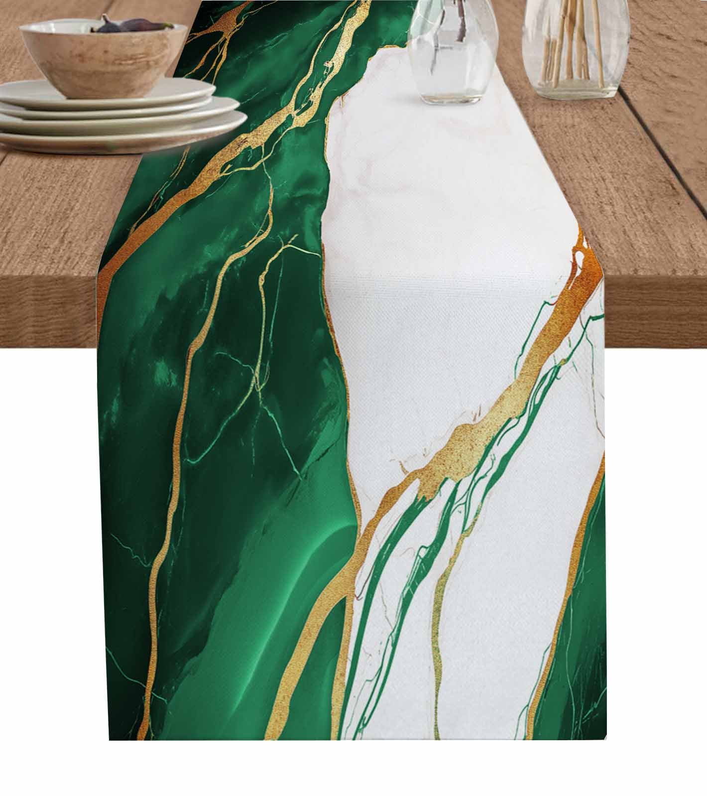 Table Runner Dresser Scarves 72 Inch Long,Natural Abstract Marble Rock ...