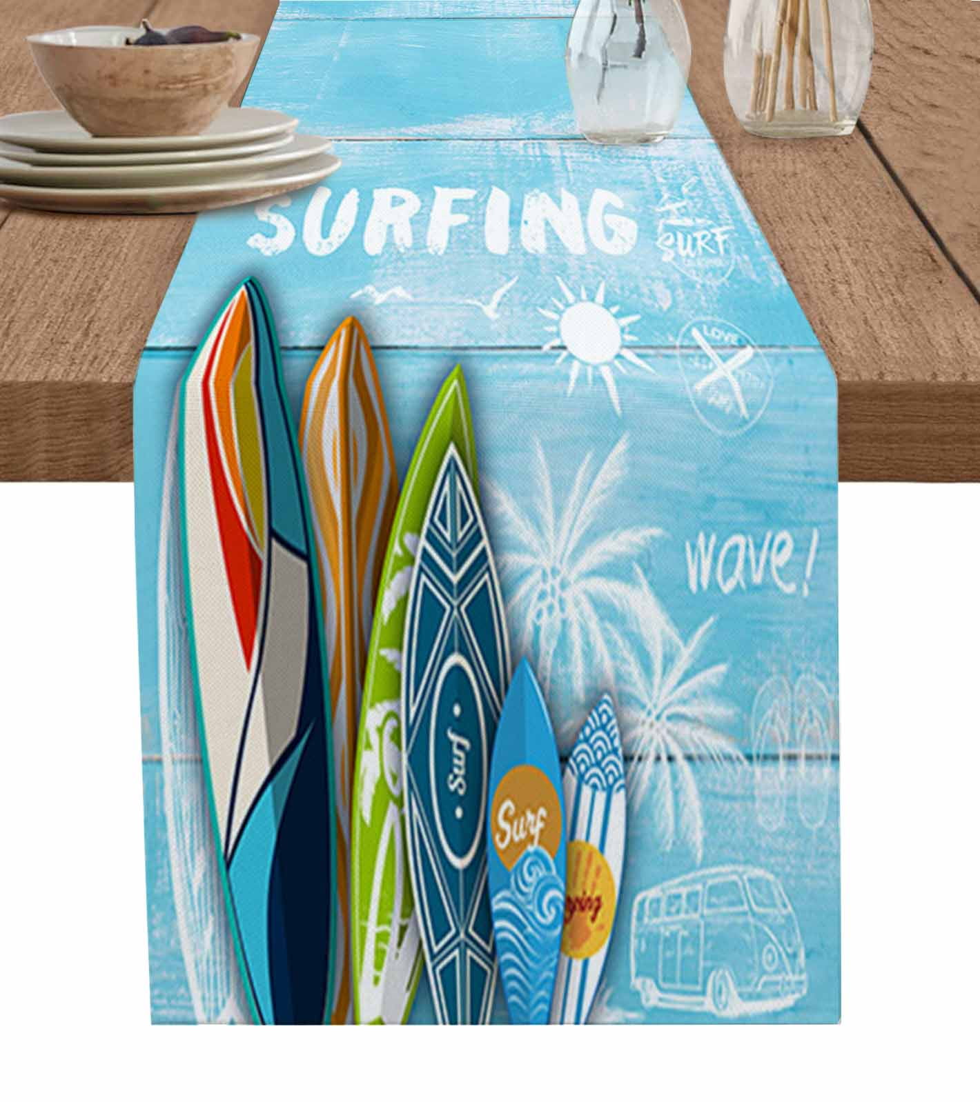Table Runner Dresser Scarves 72 Inch Long, Summer Beach Vacation ...