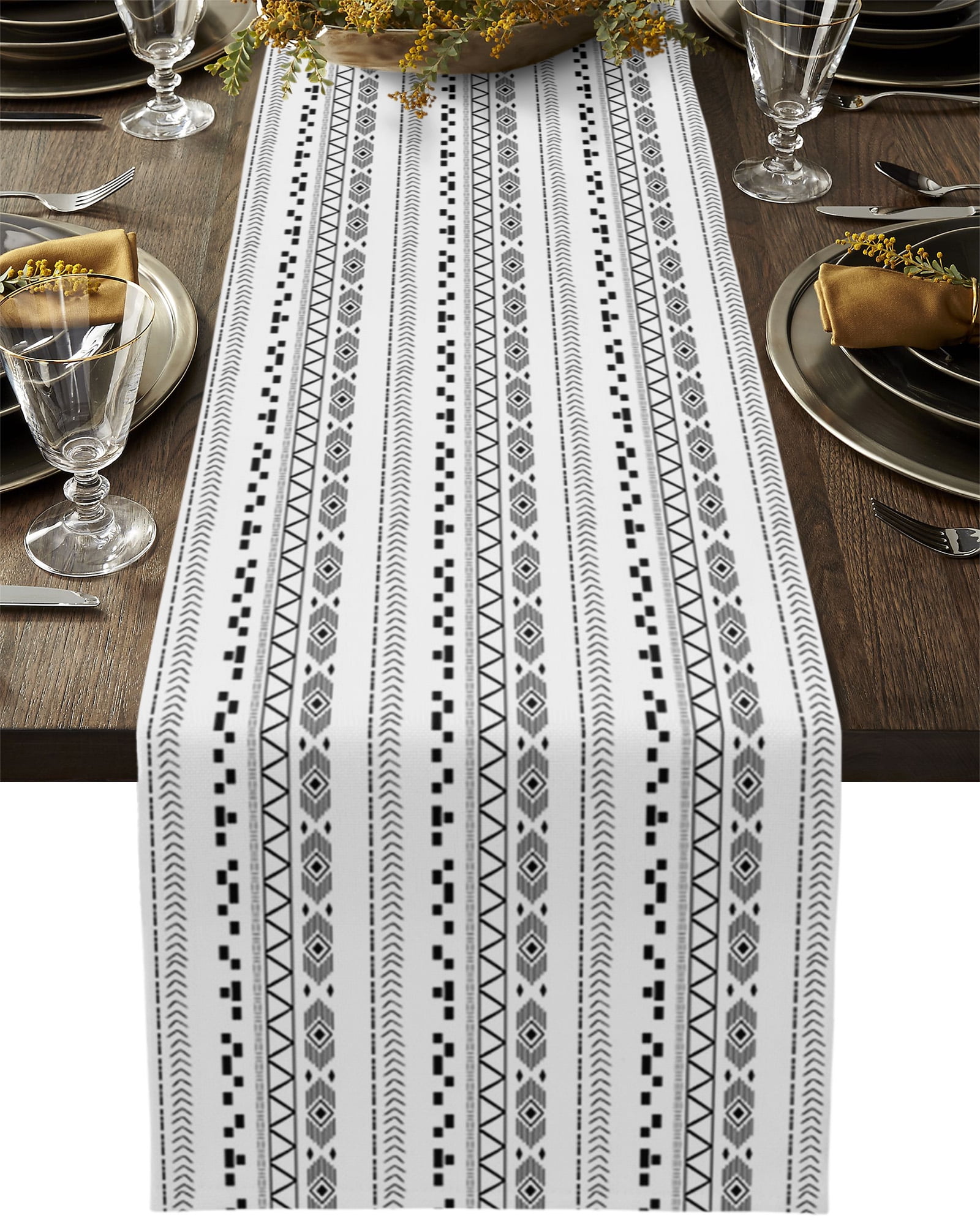 Table Runner Dresser Scarves 72 Inch Long, Vintage Ethnic Tribal ...