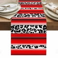 Table Runner Dresser Scarves 90 Inch Long,Mexico Stripes Red Animal ...