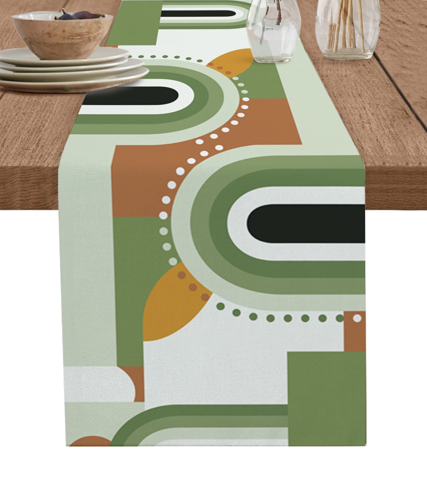 Table Runner Dresser Scarves 90 Inch Long, Mid Century Modern Retro ...