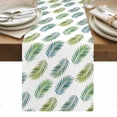 Table Runner Dresser Scarves 90 Inch Long,Palm Leaves Tropical Leaves ...