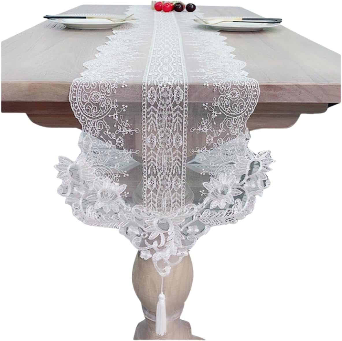 Table Runner Lace Table Runner, Dining Table Tassel Decoration, Coffee ...
