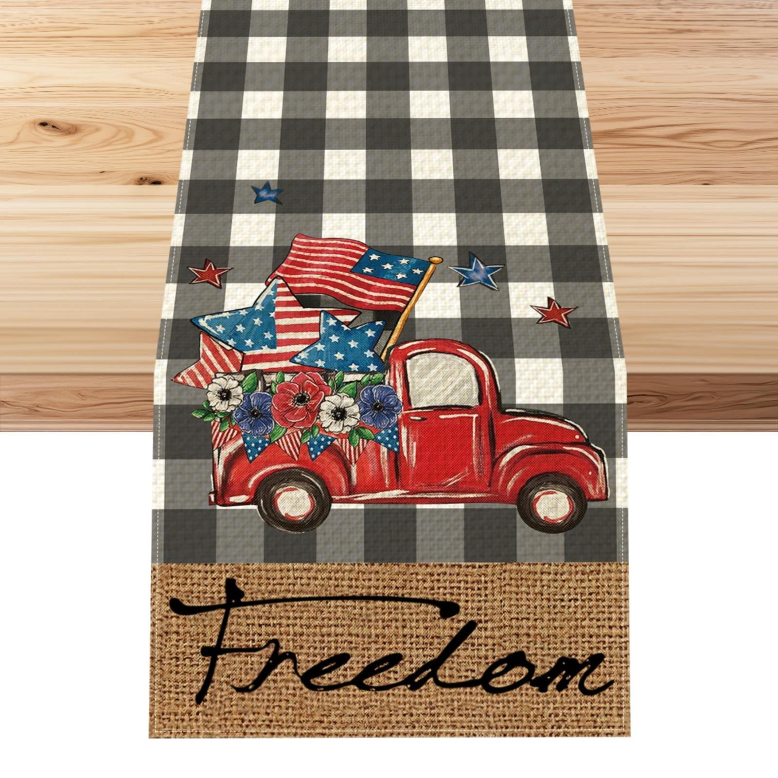 Table Runner Promotion Sale! Nomeni July 4Th Dining Path American Flag ...