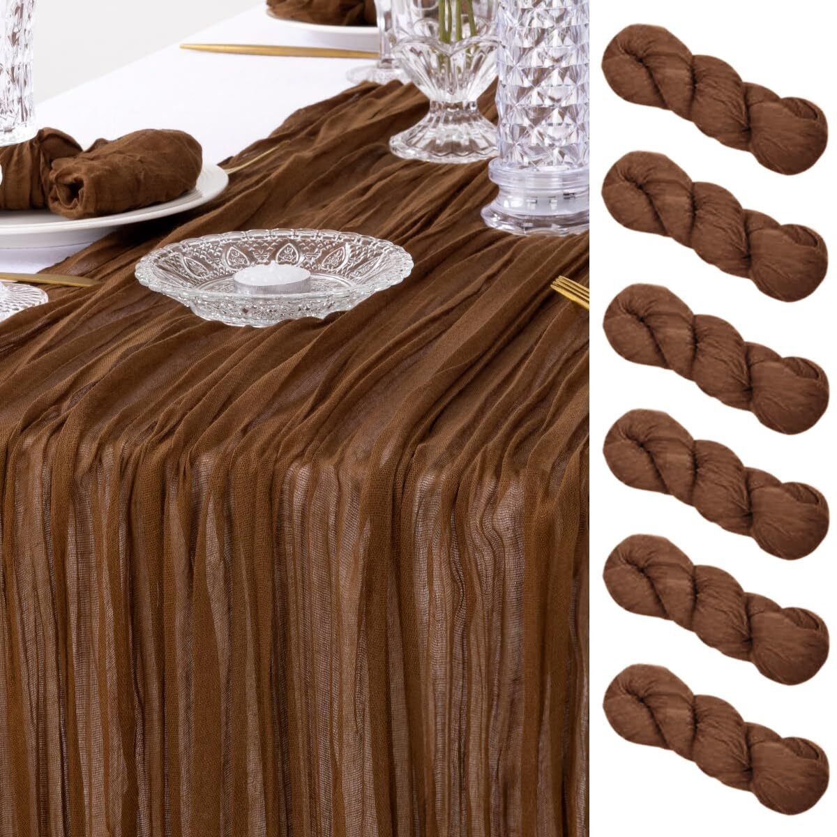 Table Runner Summer Sheer Cloth Table Runner Gauze Summer Table ...