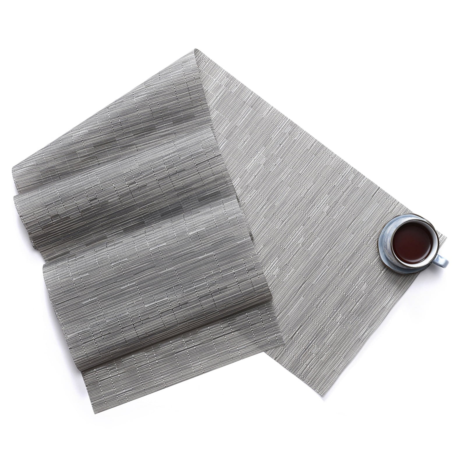 Table Runner Texture Weave Doily Heat Insulation PVC Wedding Party ...